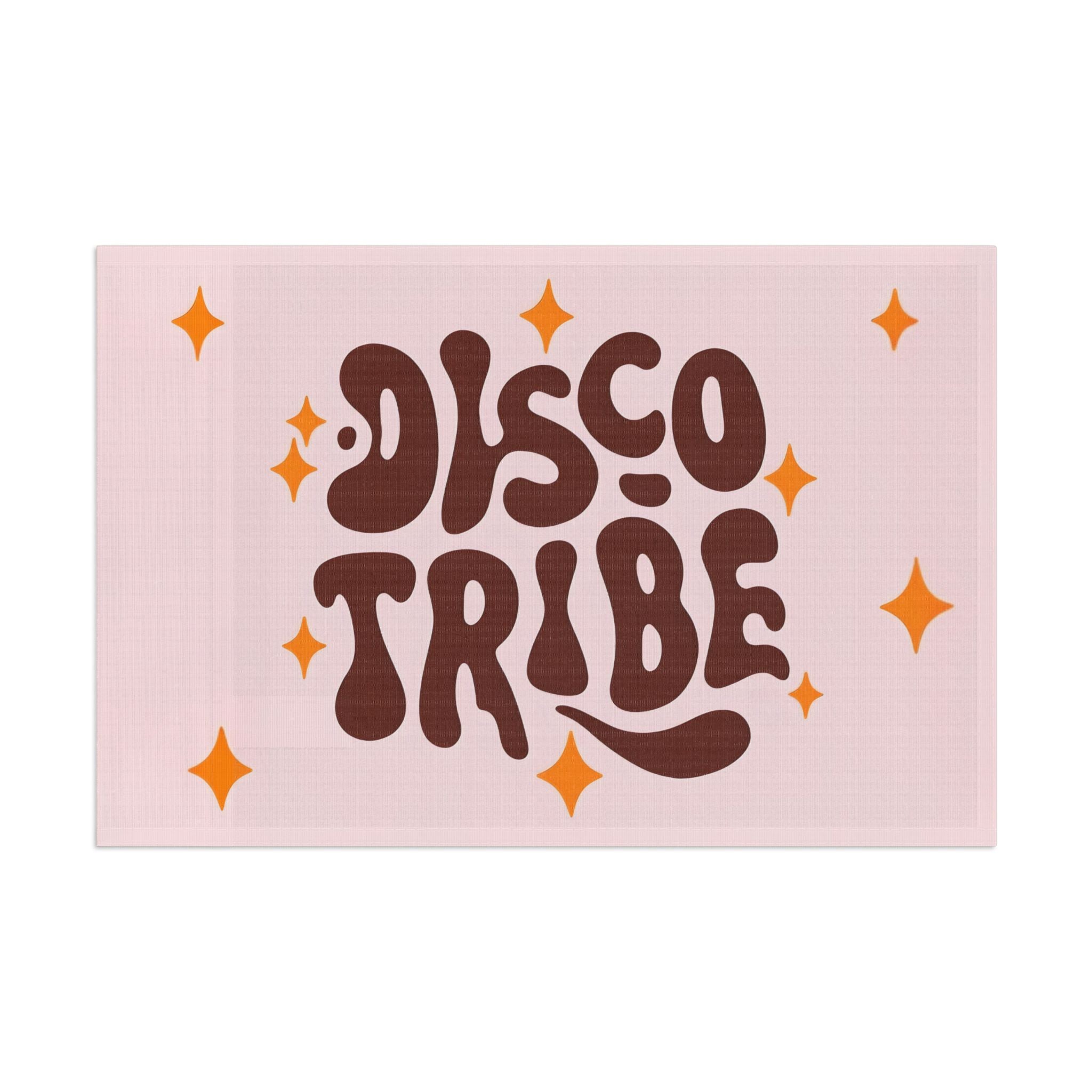 Disco Tribe Festie Campsite Flag & Totem – Boho Festival Flag for ...