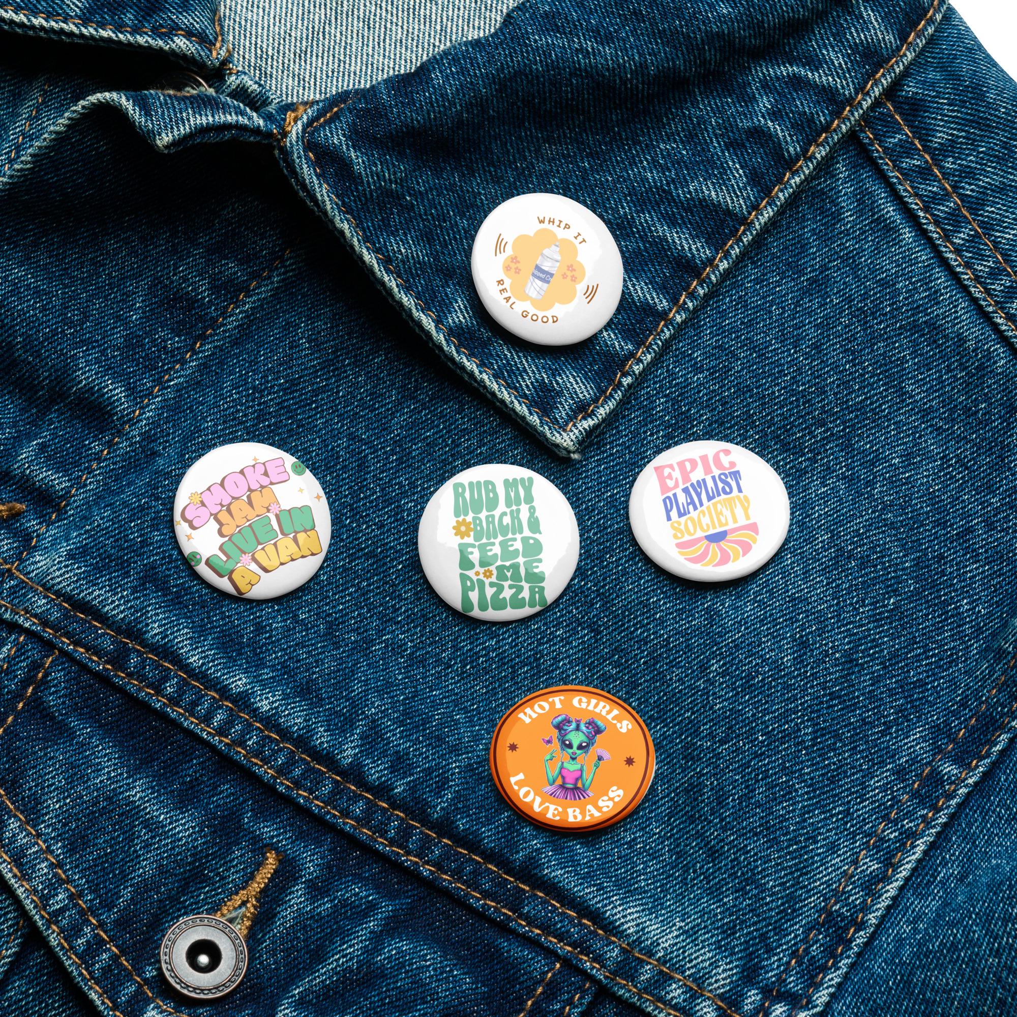 Disco Tribe Festie Pins (Set of 5) - Bold Festival Accessories, Hat ...